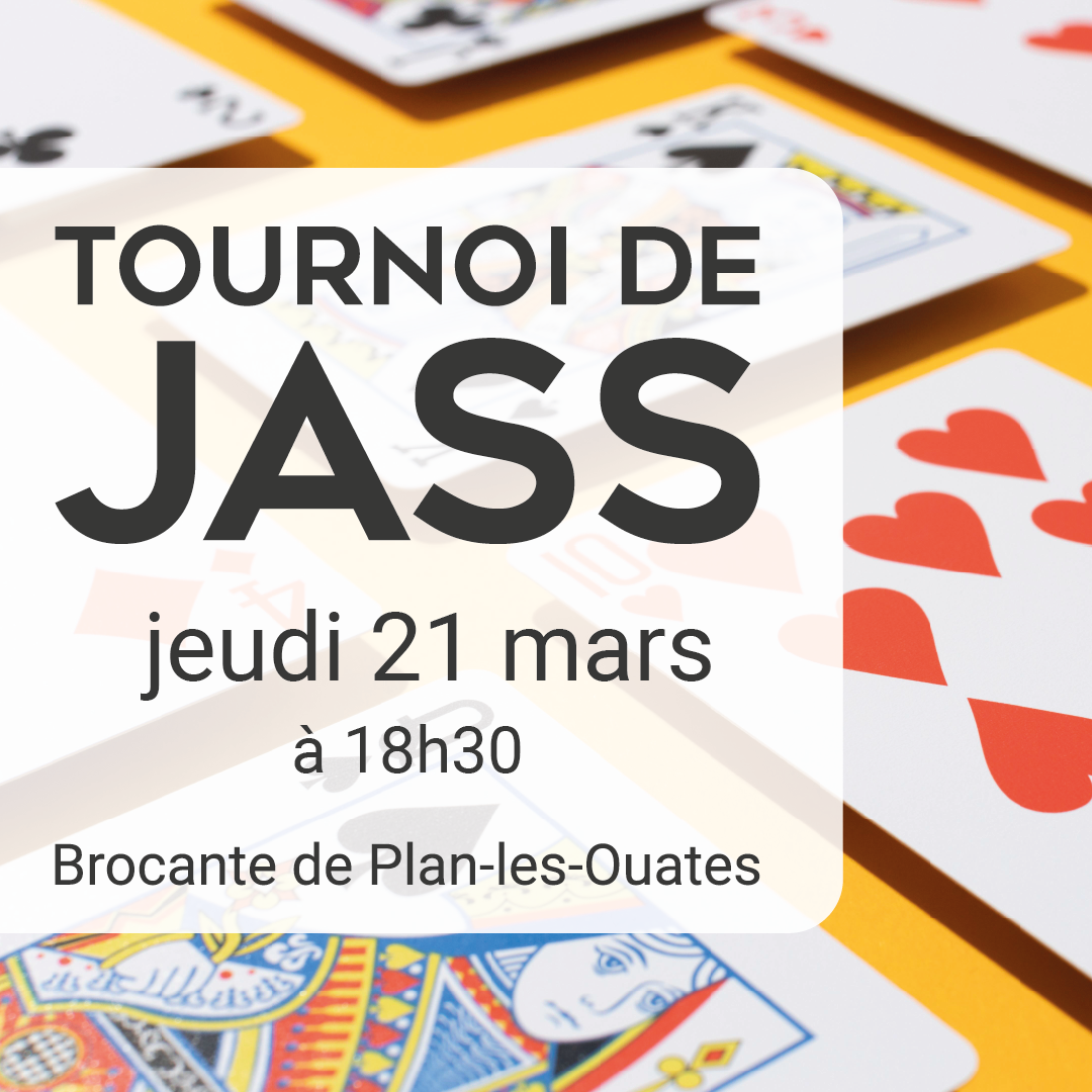 📣 Annonce spéciale: tournoi de jass ! 🃏 - Renfile
